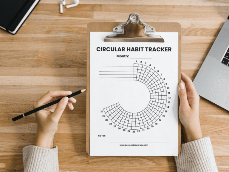 Circle Habit Tracker Free Printable